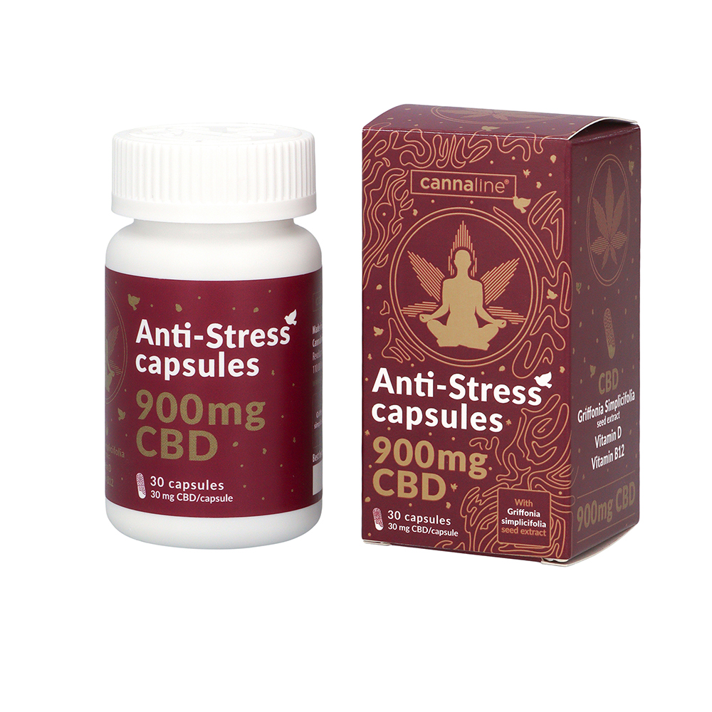 Cannaline ANTI-STRESS CBD Capsules - Euphoria.eu your B2B Supplier of ...