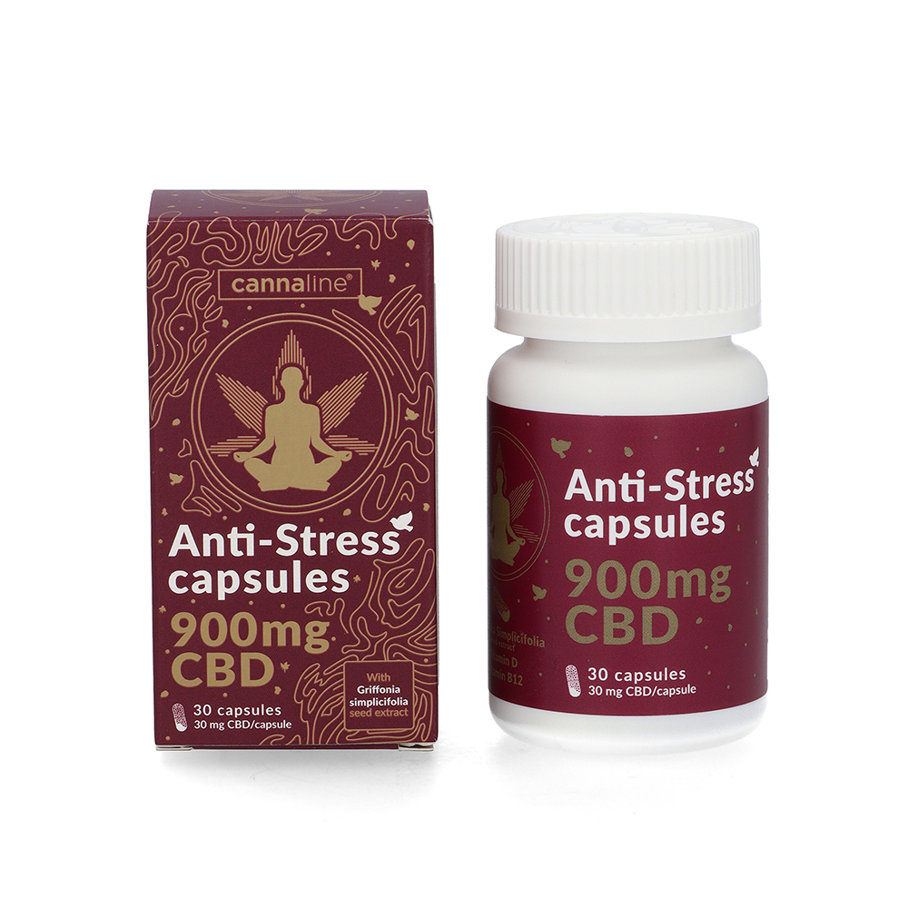 Cannaline ANTI-STRESS CBD Capsules - Euphoria.eu your B2B Supplier of ...